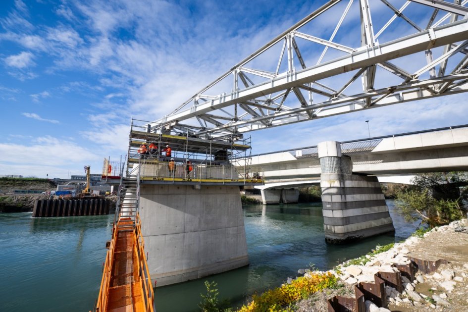 Le chantier de la ligne t9 se poursuit avec le lançage du pont - Accueil